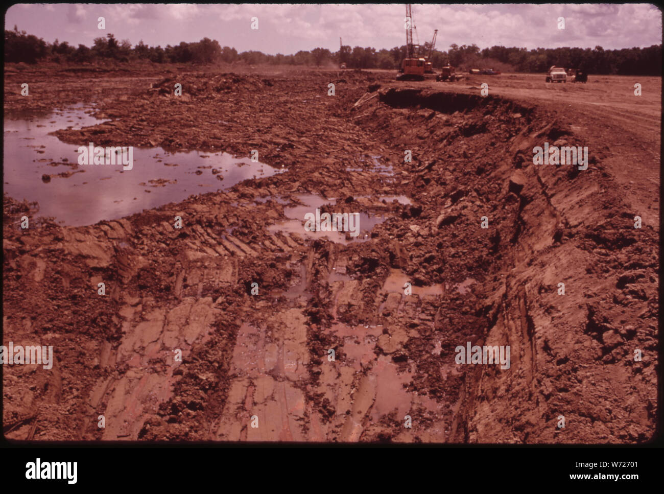 EXCAVATION OF BORROW PIT IN BOHEMIA, IN PLAQUEMINES PARISH DIRT IS USED ...