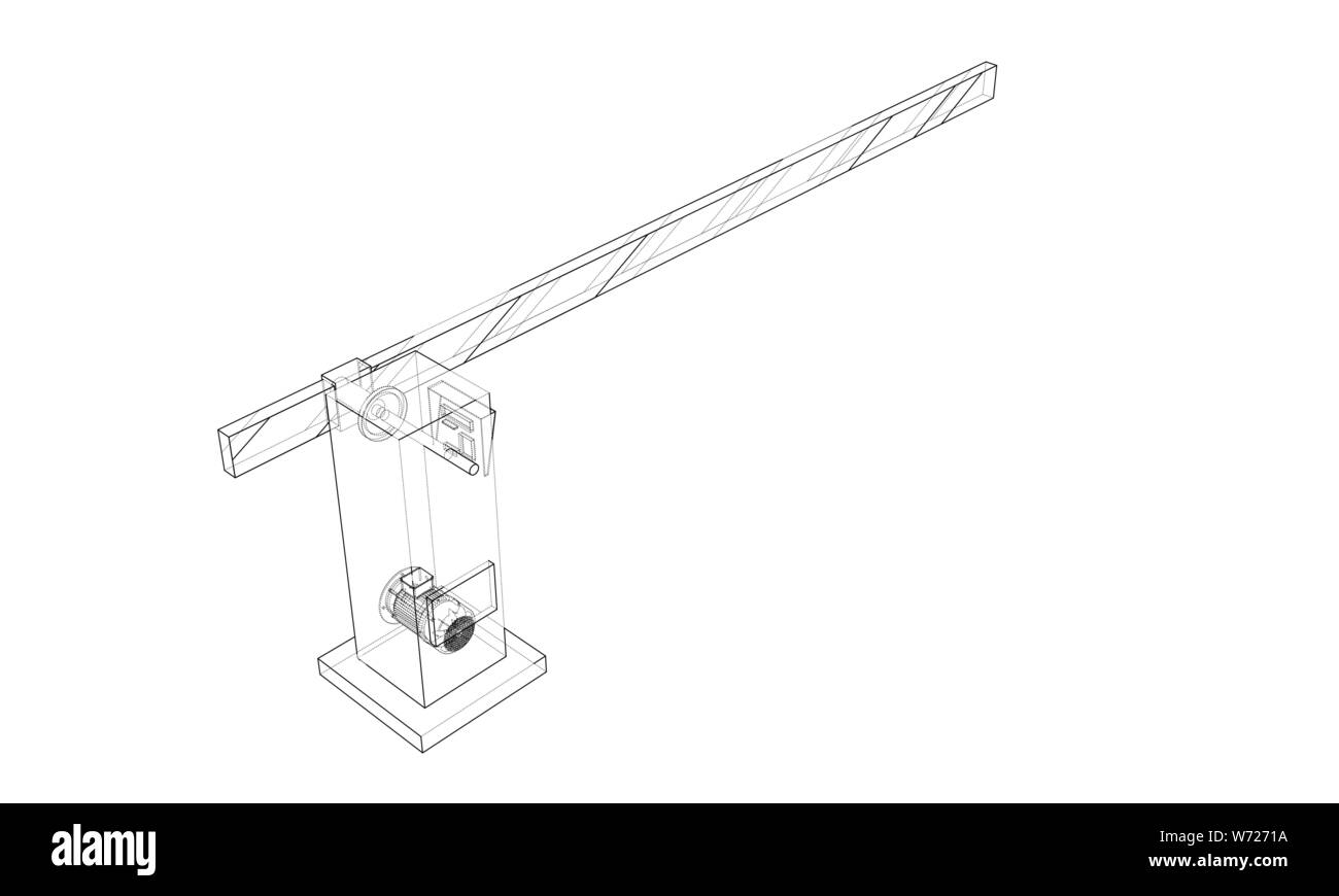 Outline Barrier gate. Vector Stock Vector Image & Art - Alamy