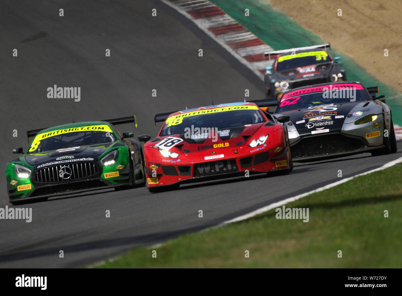 Longfield, UK. 04th Aug, 2019. WPI Motorsport Lamborghini Huracan GT3 ...