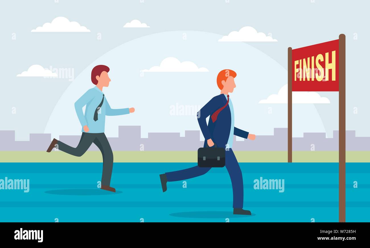 Finish concept background. Flat illustration of finish vector concept ...