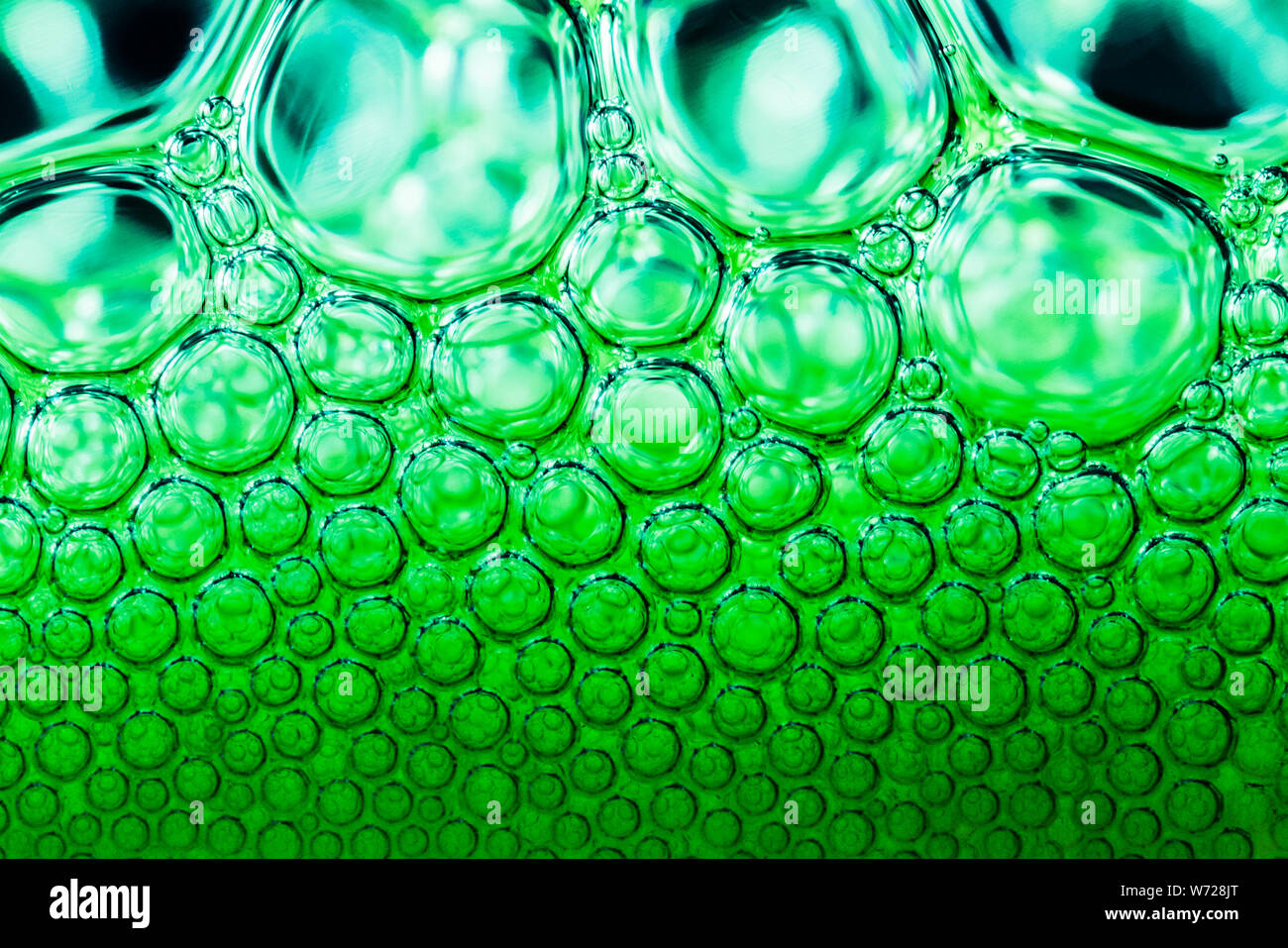 soap bubbles on the water abstract background Stock Photo - Alamy