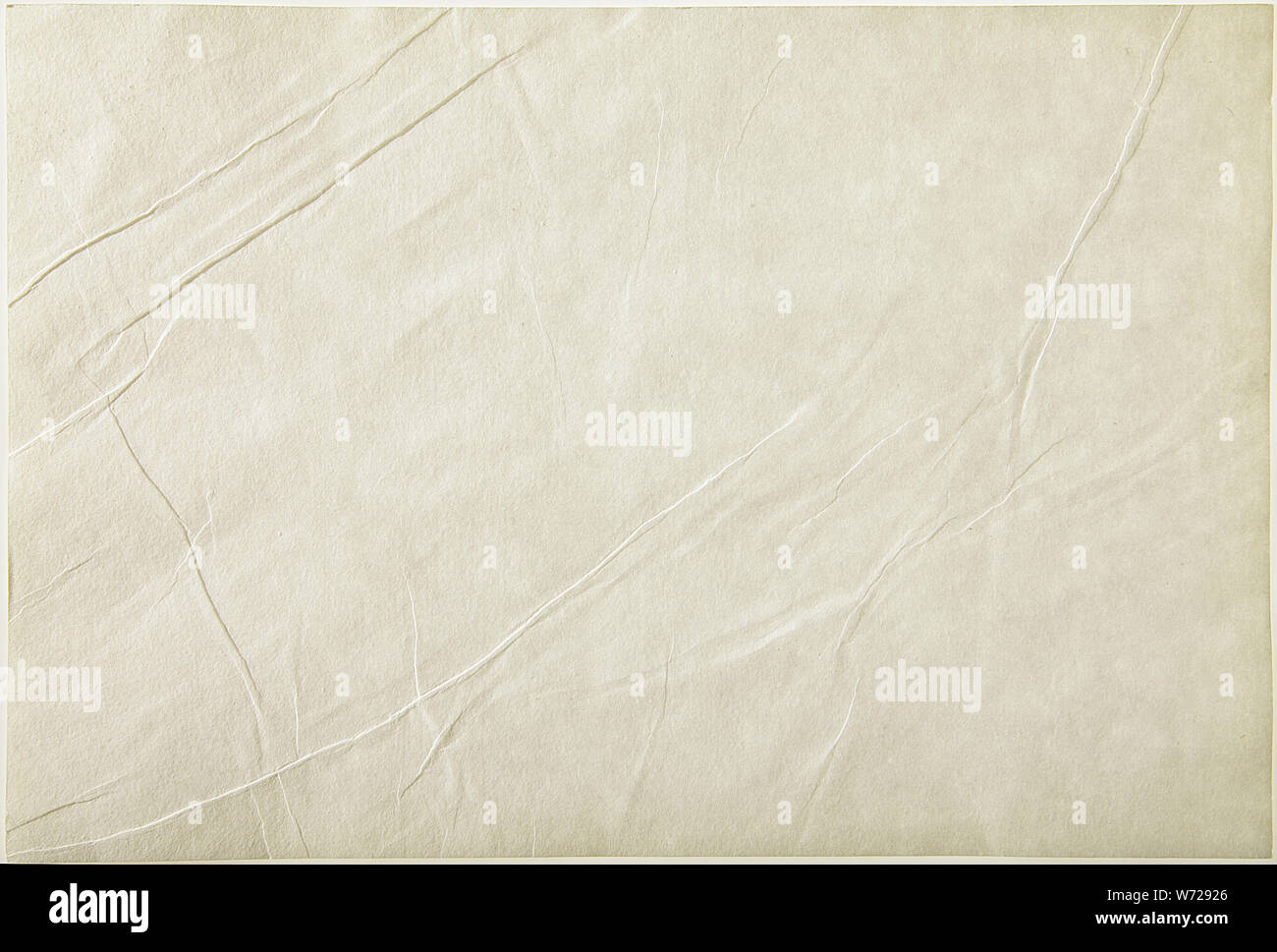 Old sheet of paper folded and battered, with paper texture Stock Photo ...