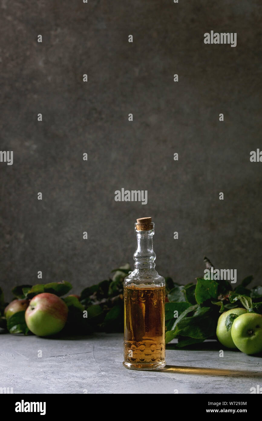Organic apple vinegar Stock Photo - Alamy