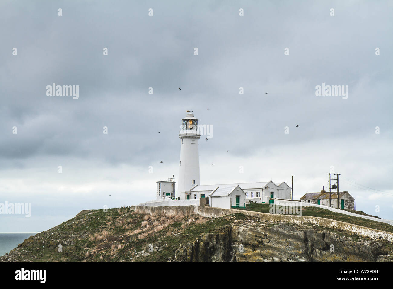 South stack holyhead anglesey north wales uk stormy hi-res stock ...
