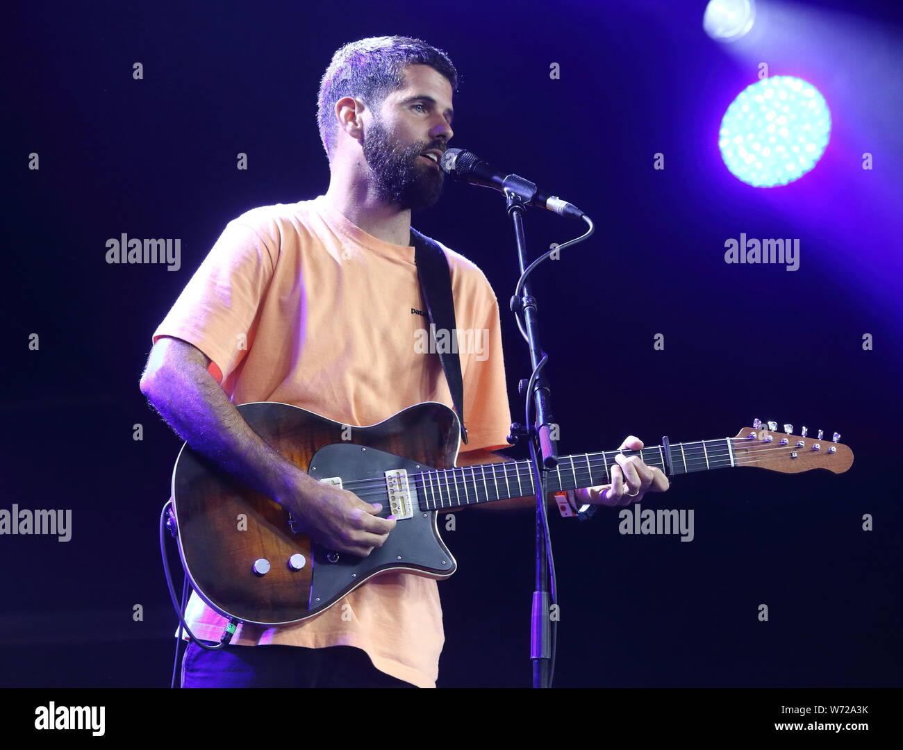 An English musician, singer and songwriter, Nick Mulvey performs on Day ...
