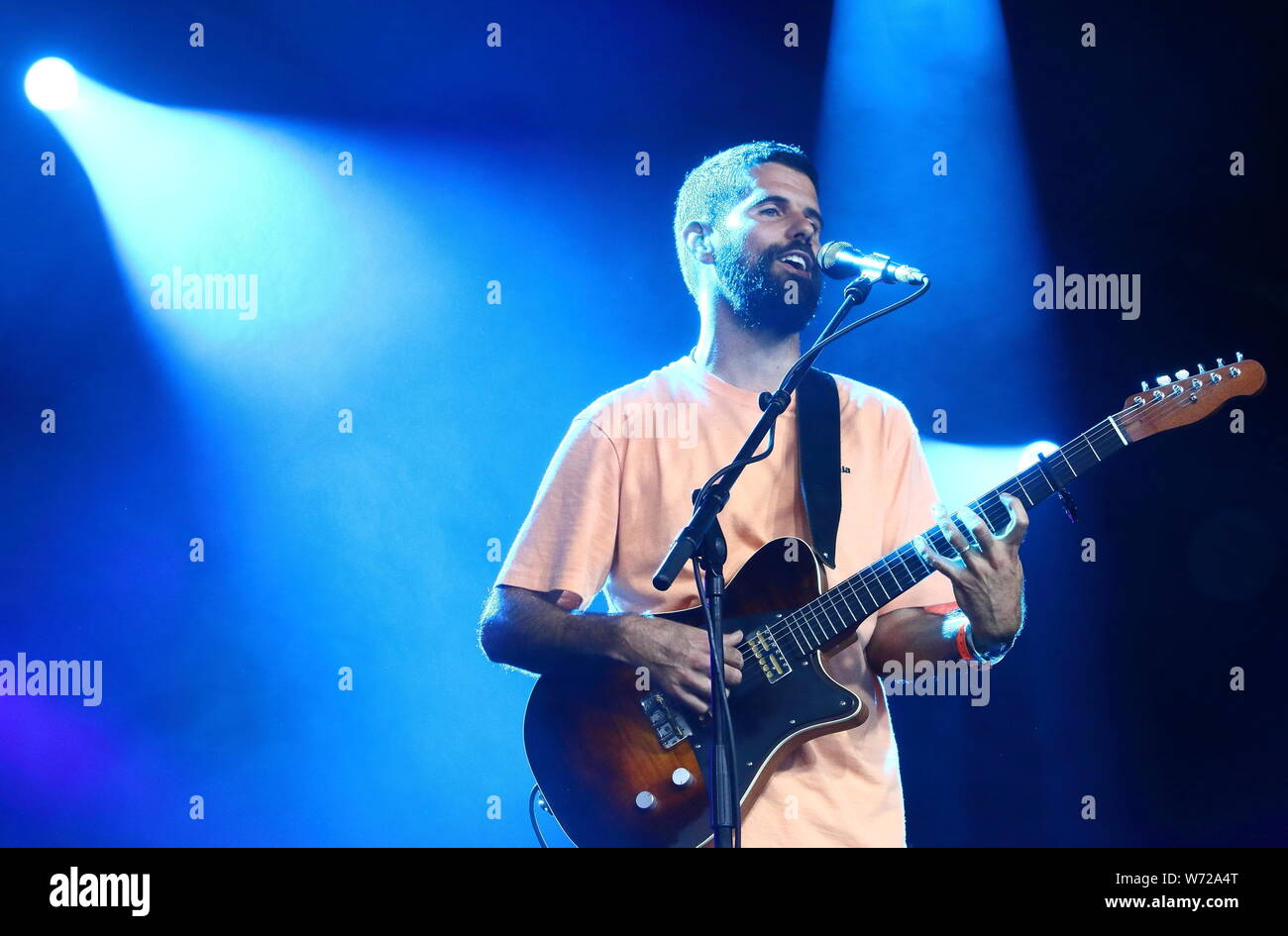 An English musician, singer and songwriter, Nick Mulvey performs on Day ...