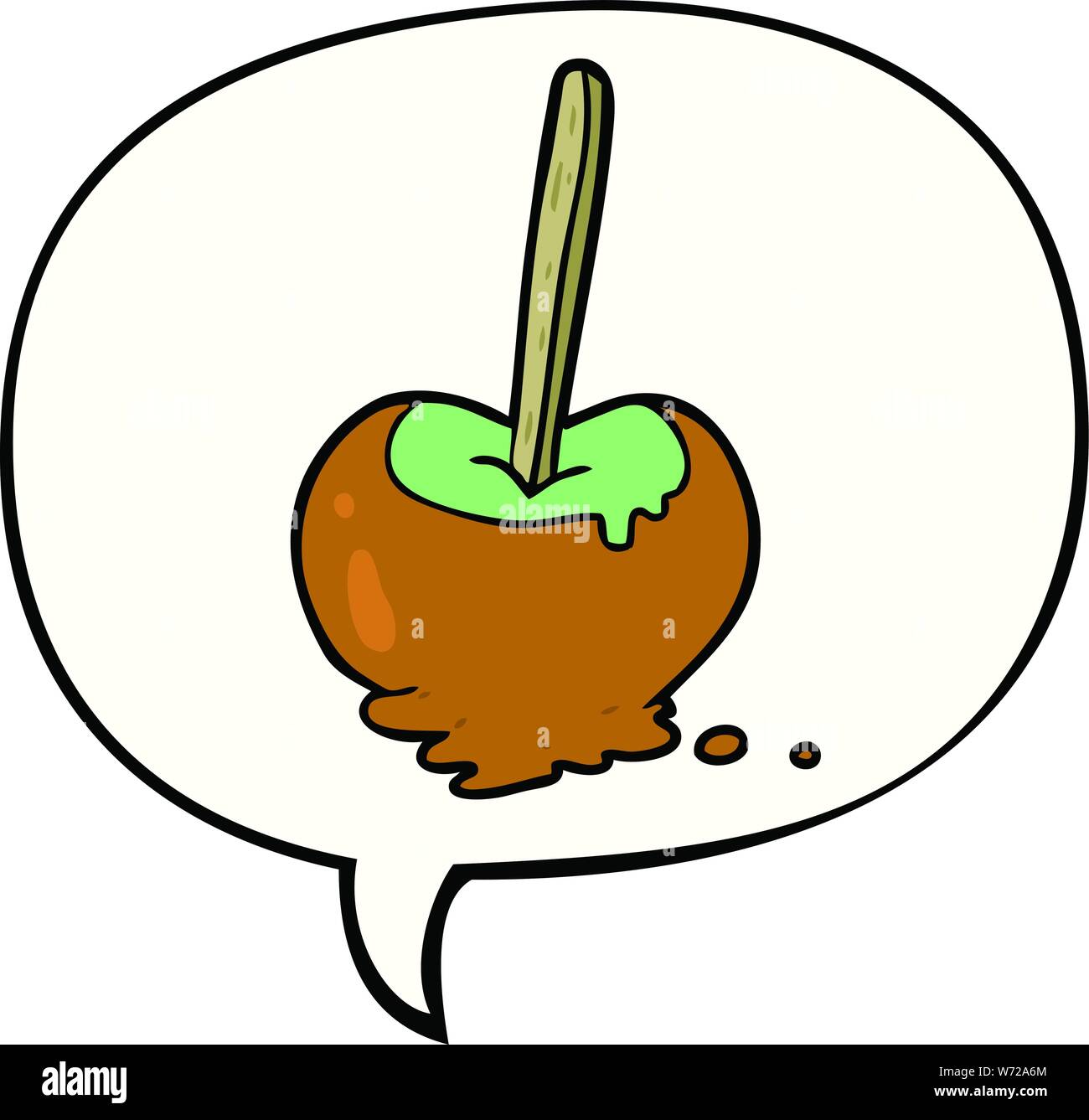 Toffee apple Stock Vector Images - Alamy