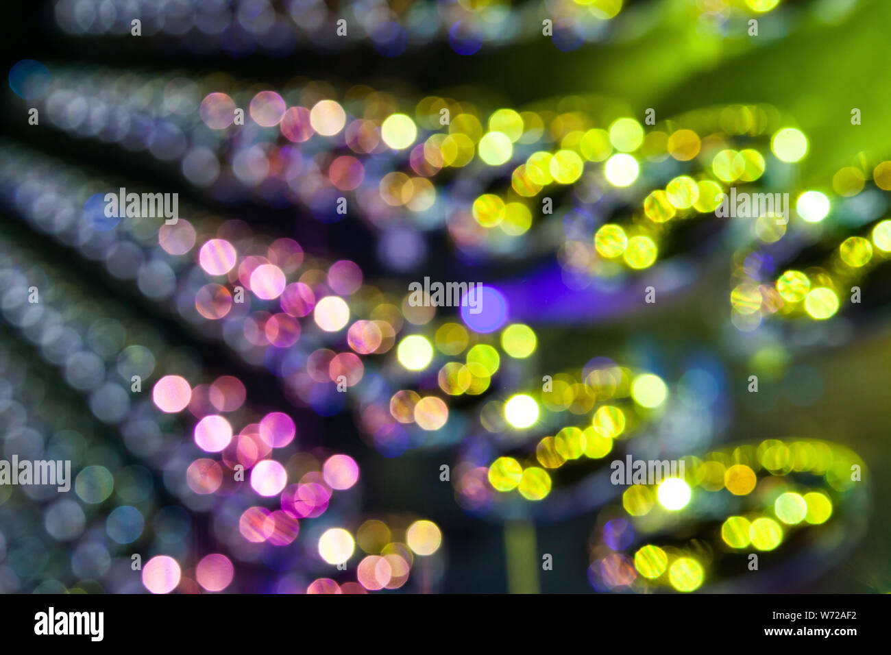 metal rolling oval mirrored as abstract background, bokeh Stock Photo ...