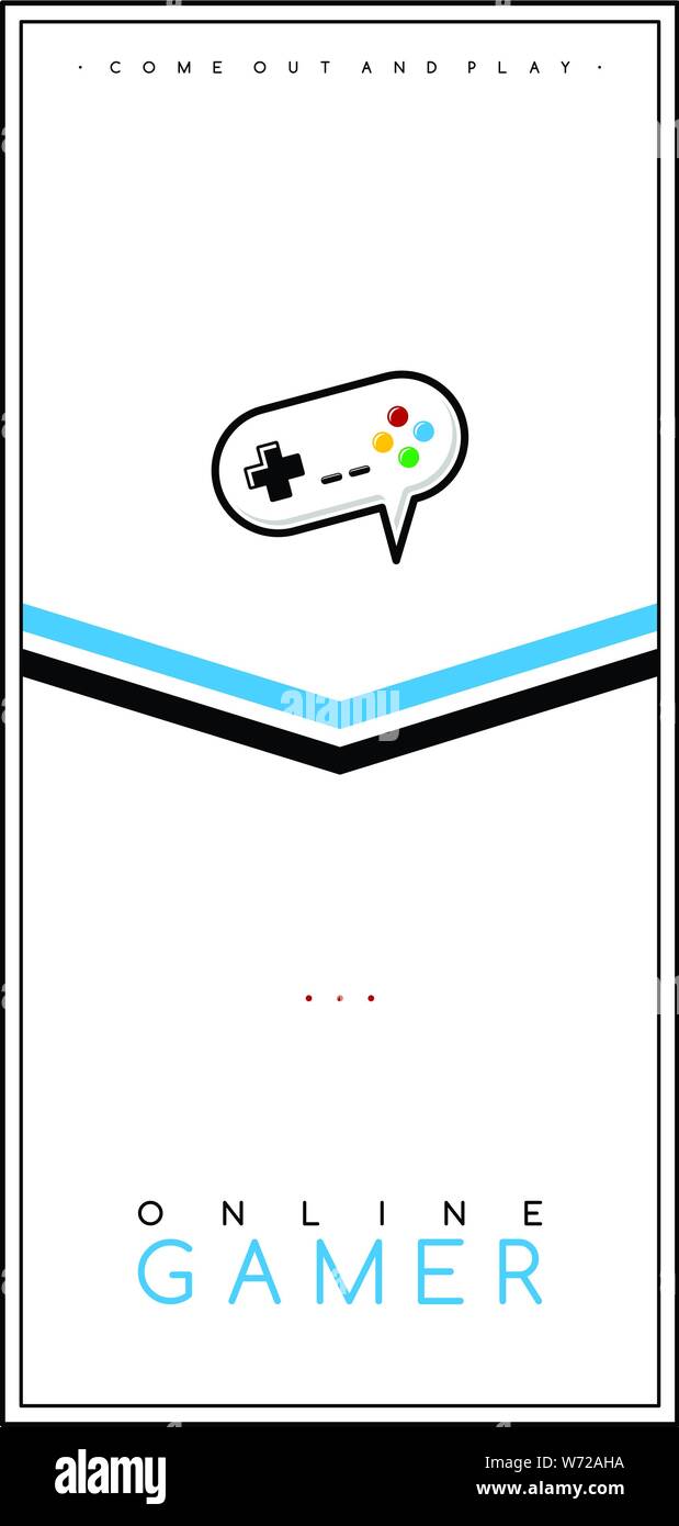 video game joystick console store template vector art Stock Vector ...