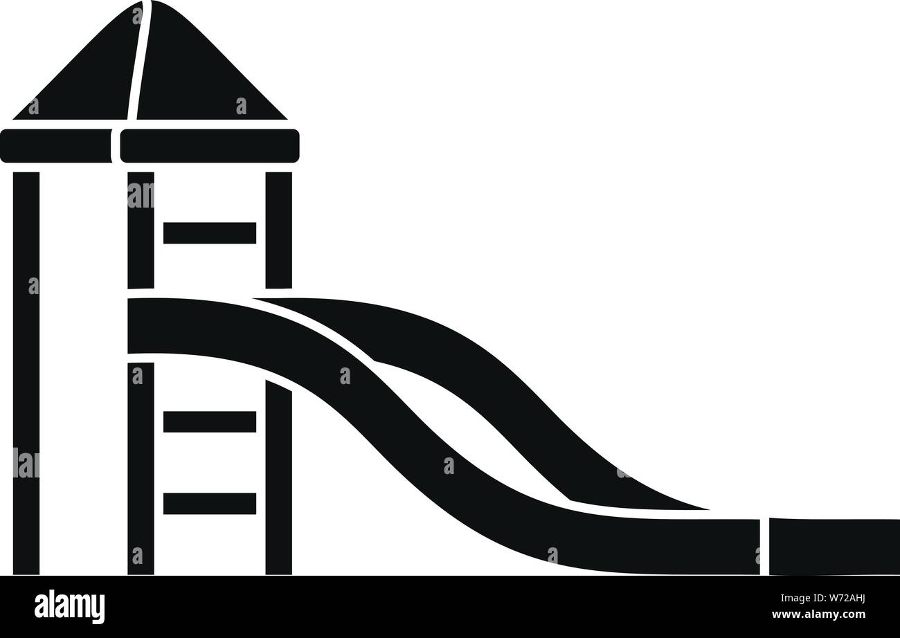 Kid slide icon. Simple illustration of kid slide vector icon for web ...