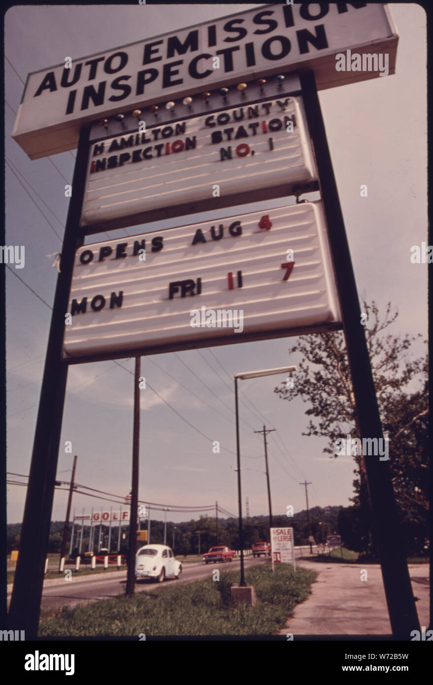 Vehicle inspection sticker hi-res stock photography and images - Alamy