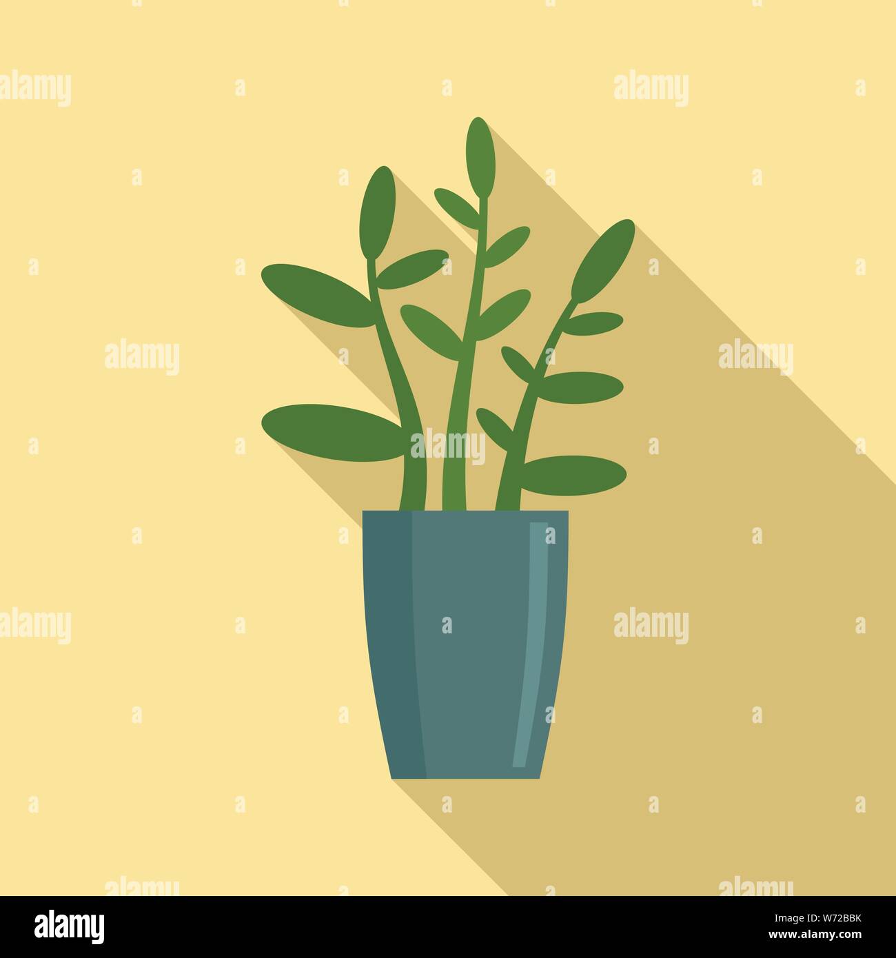 Gardenia plant icon. Flat illustration of gardenia plant vector icon ...