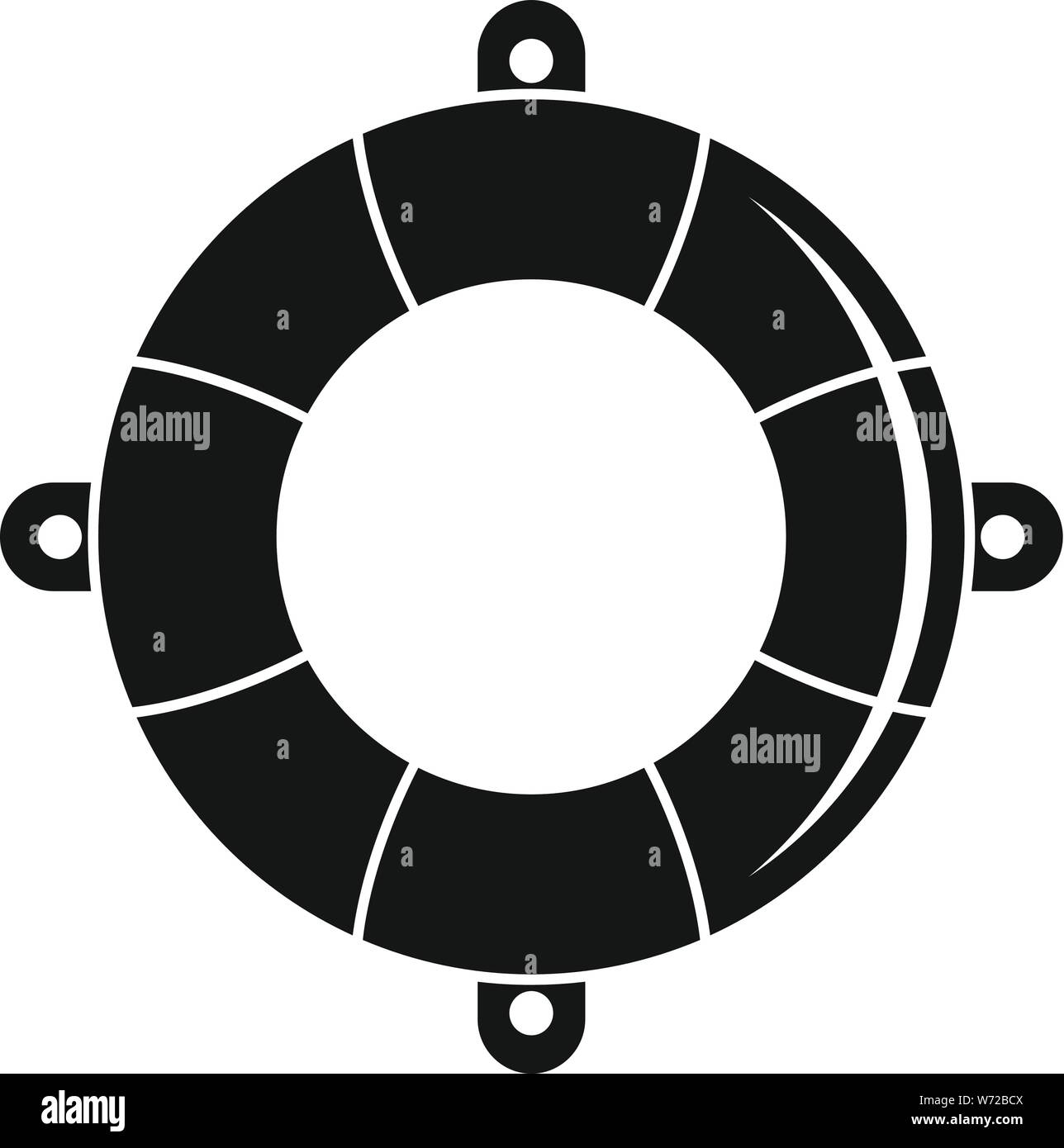 Life buoy icon. Simple illustration of life buoy vector icon for web ...