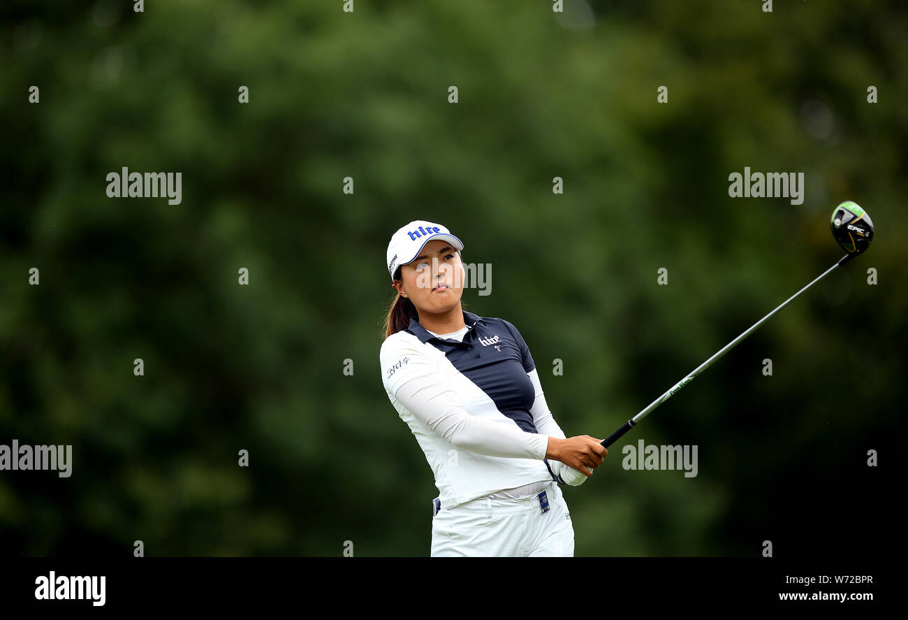 Korea's Jin Young Ko on 4th tee during day four of the AIG Women's ...