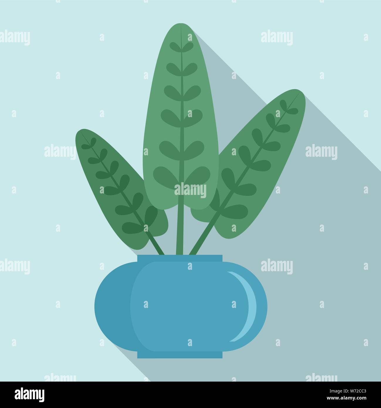 Decoration houseplant icon. Flat illustration of decoration houseplant ...