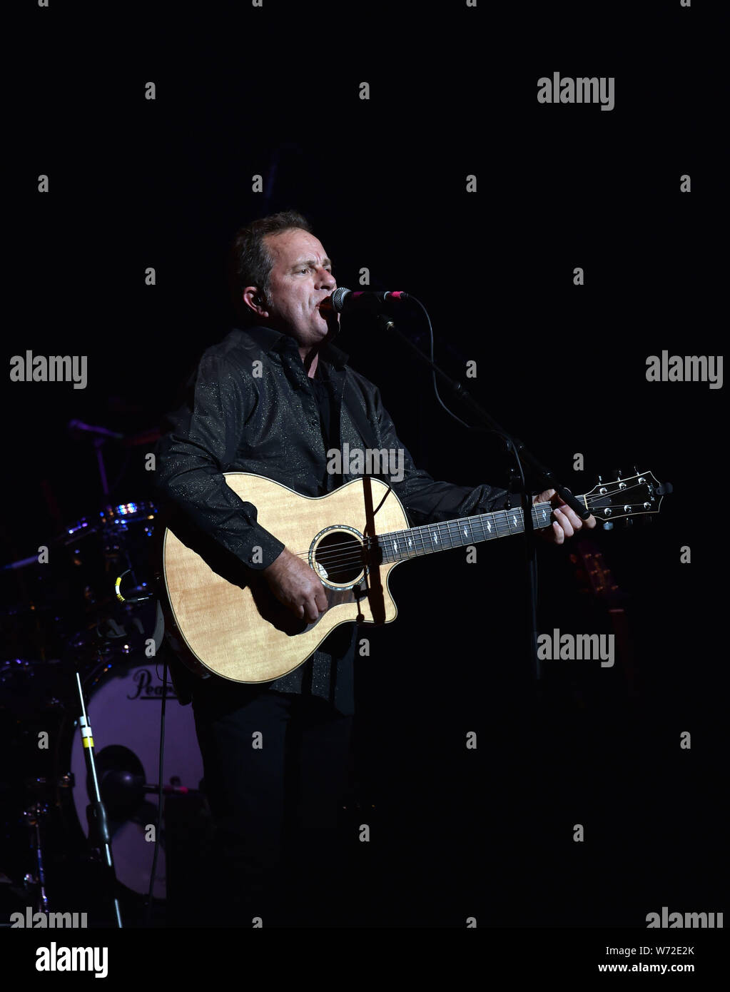 August 2, 2019, Norfolk, Virginia, USA: GARY JONES of FireFall takes ...