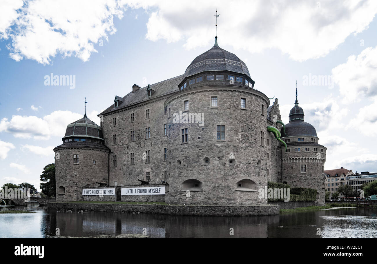 Örebro Castle. A medieval castle fortification in Örebro, Närke, Sweden ...