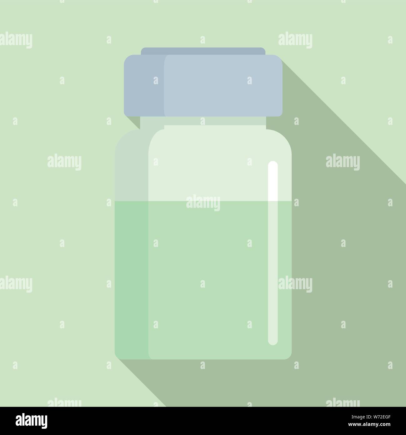 Liquid for injection icon. Flat illustration of liquid for injection ...