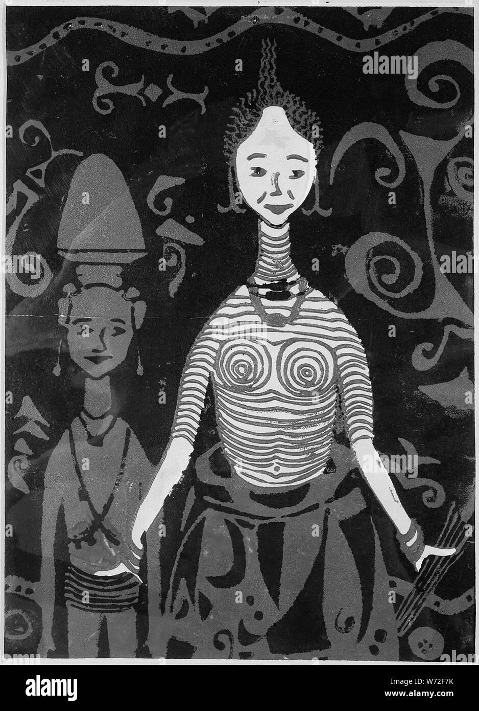 Ima Ogodo; General notes: Linocut Stock Photo - Alamy