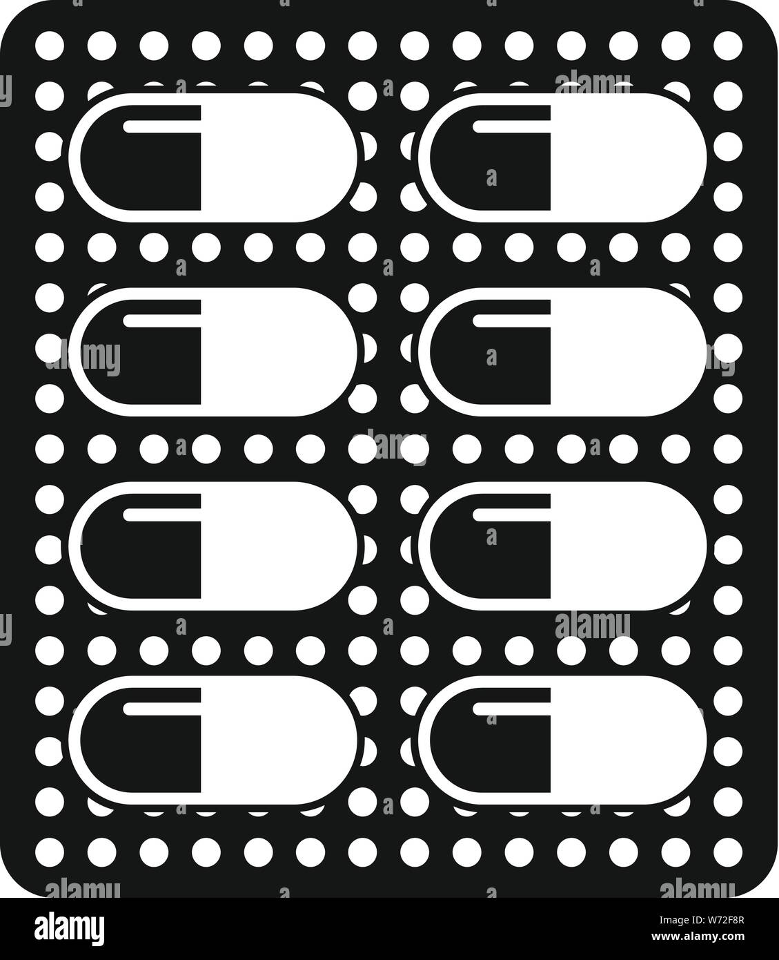 Antibiotic dose pack icon. Simple illustration of antibiotic dose pack ...