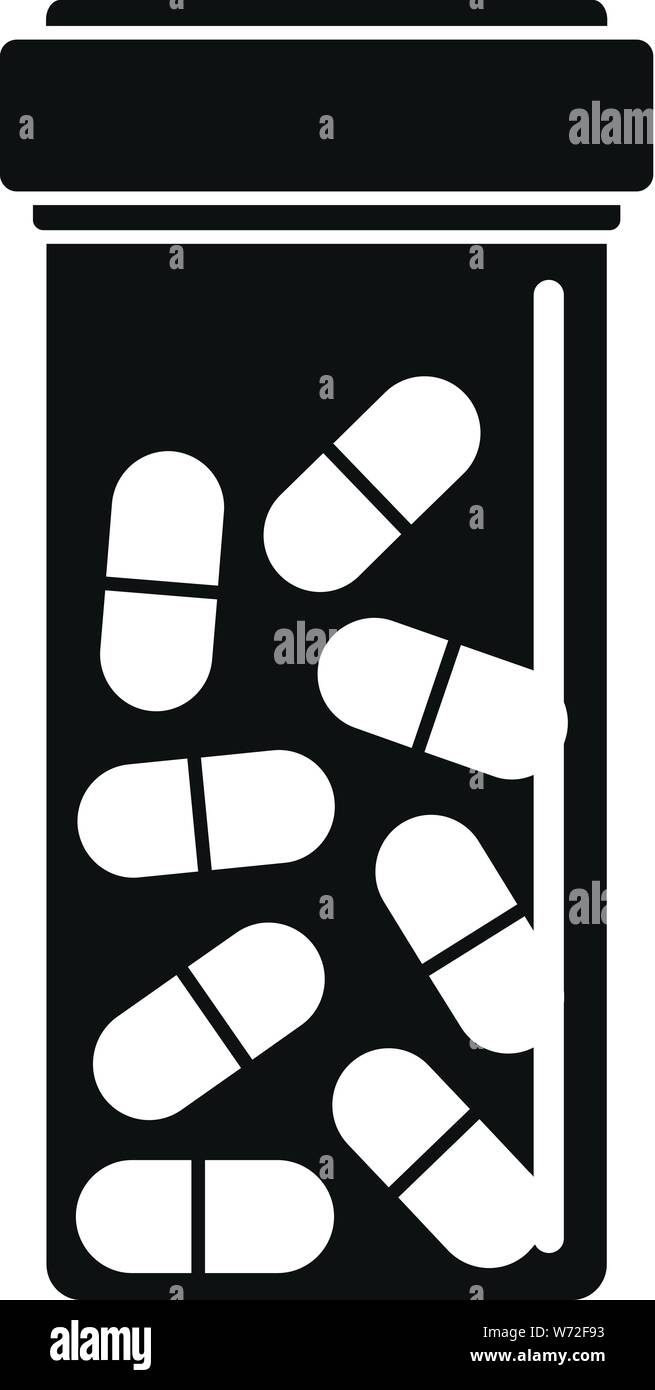 Jar capsule icon. Simple illustration of jar capsule vector icon for ...