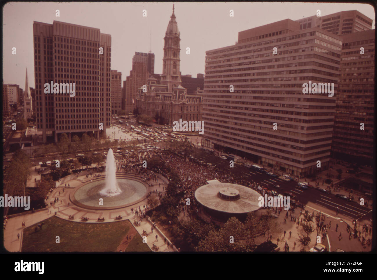 JOHN F. KENNEDY PLAZA IN CENTER CITY Stock Photo - Alamy
