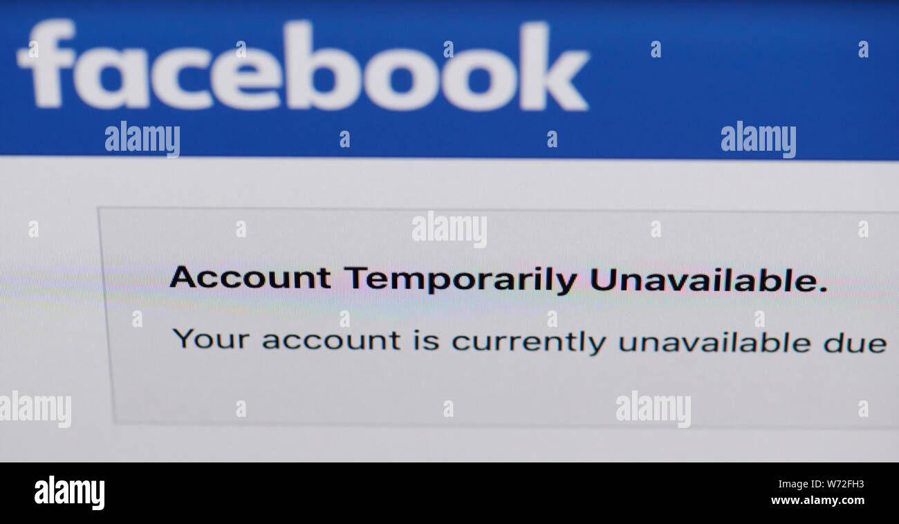 Account blocked hi-res stock photography and images - Alamy