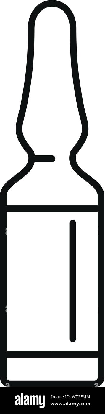 Medical ampule icon. Outline medical ampule vector icon for web design ...