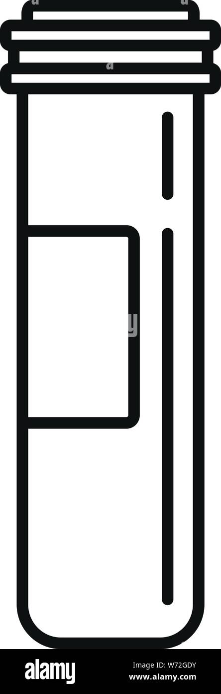 Medical sterilized jar icon. Outline medical sterilized jar vector icon ...