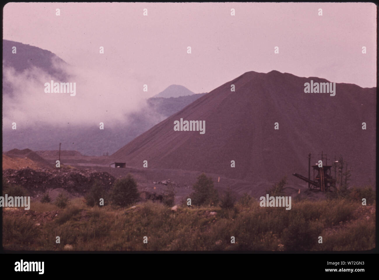 LARGE PILE OF NEW TAILINGS FROM THE WORLD'S LARGEST TITANIUM (ILMENITE ...