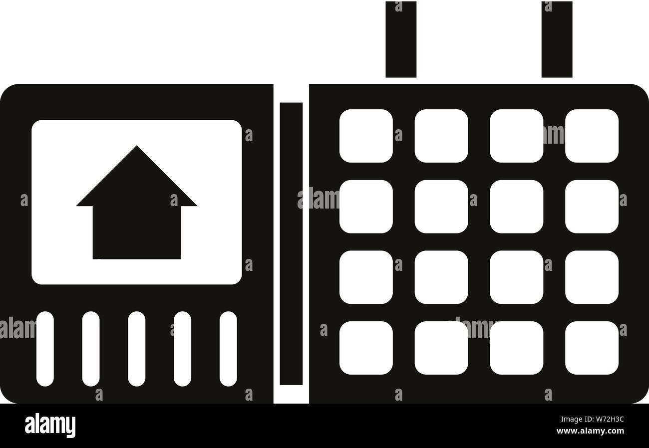 Security home keypad icon. Simple illustration of security home keypad ...