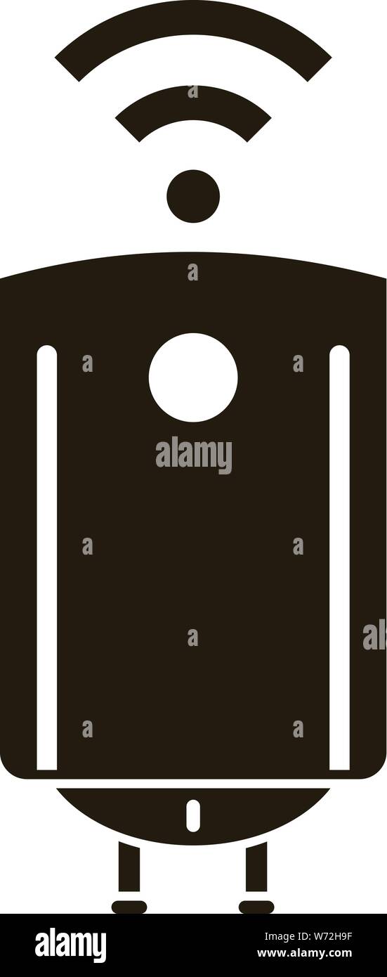 Smart home boiler icon. Simple illustration of smart home boiler vector ...
