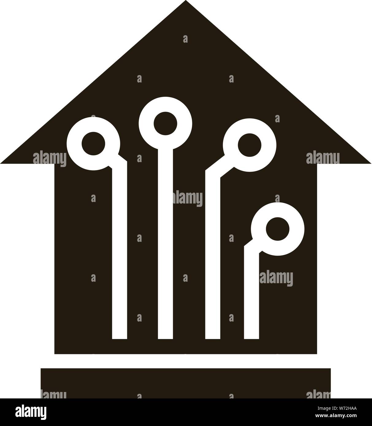 Smart house icon. Simple illustration of smart house vector icon for ...