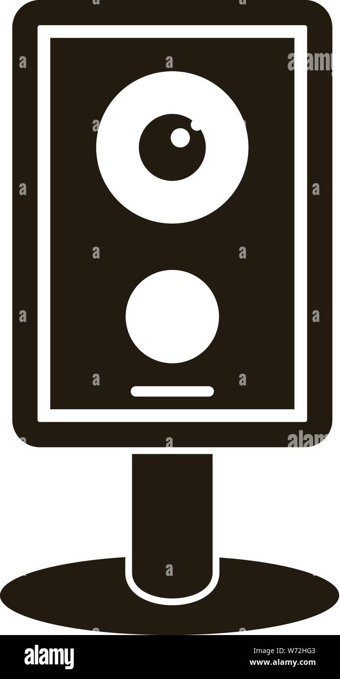 Web camera icon. Simple illustration of web camera vector icon for web ...