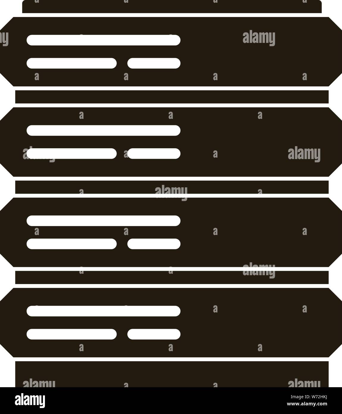 Server icon. Simple illustration of server vector icon for web design ...
