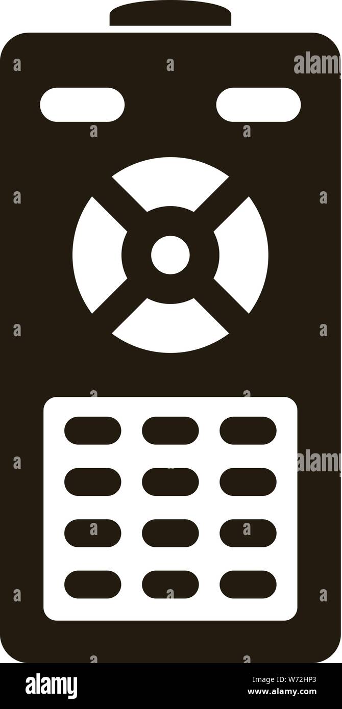 Smart house remote control icon. Simple illustration of smart house ...