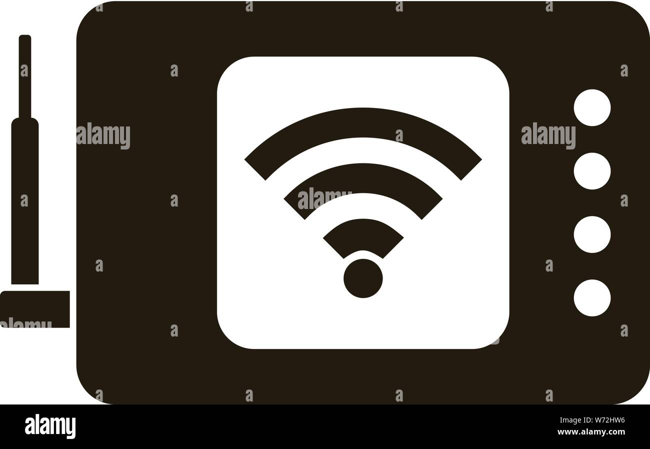 Wifi remote control icon. Simple illustration of wifi remote control ...