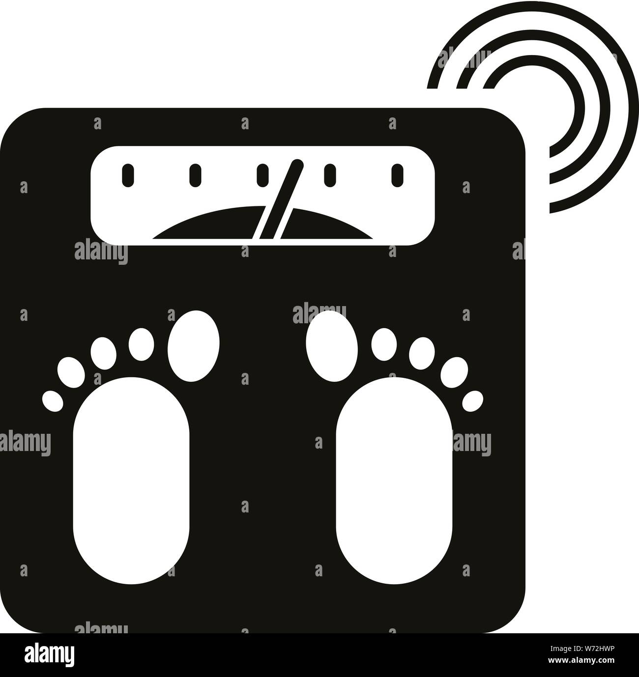 Smart scales icon. Simple illustration of smart scales vector icon for ...
