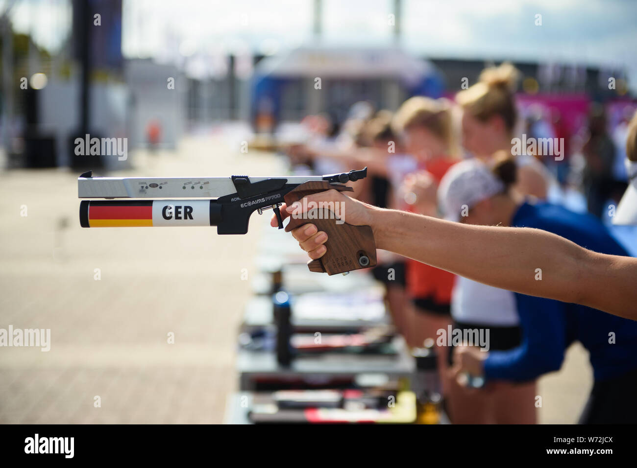 Berlin, Germany. 04th Aug, 2019. Modern pentathlon: German Championship ...