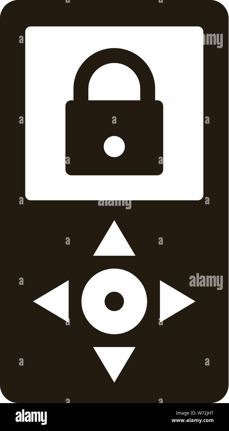Remote camera control icon. Simple illustration of remote camera ...