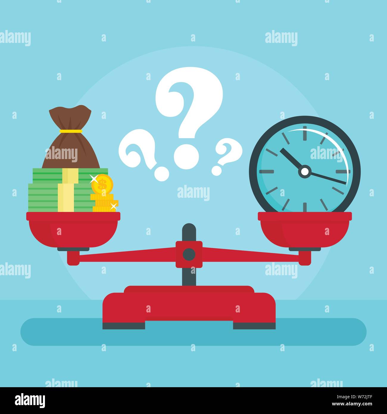 Weigh scales concept background. Flat illustration of weigh scales ...