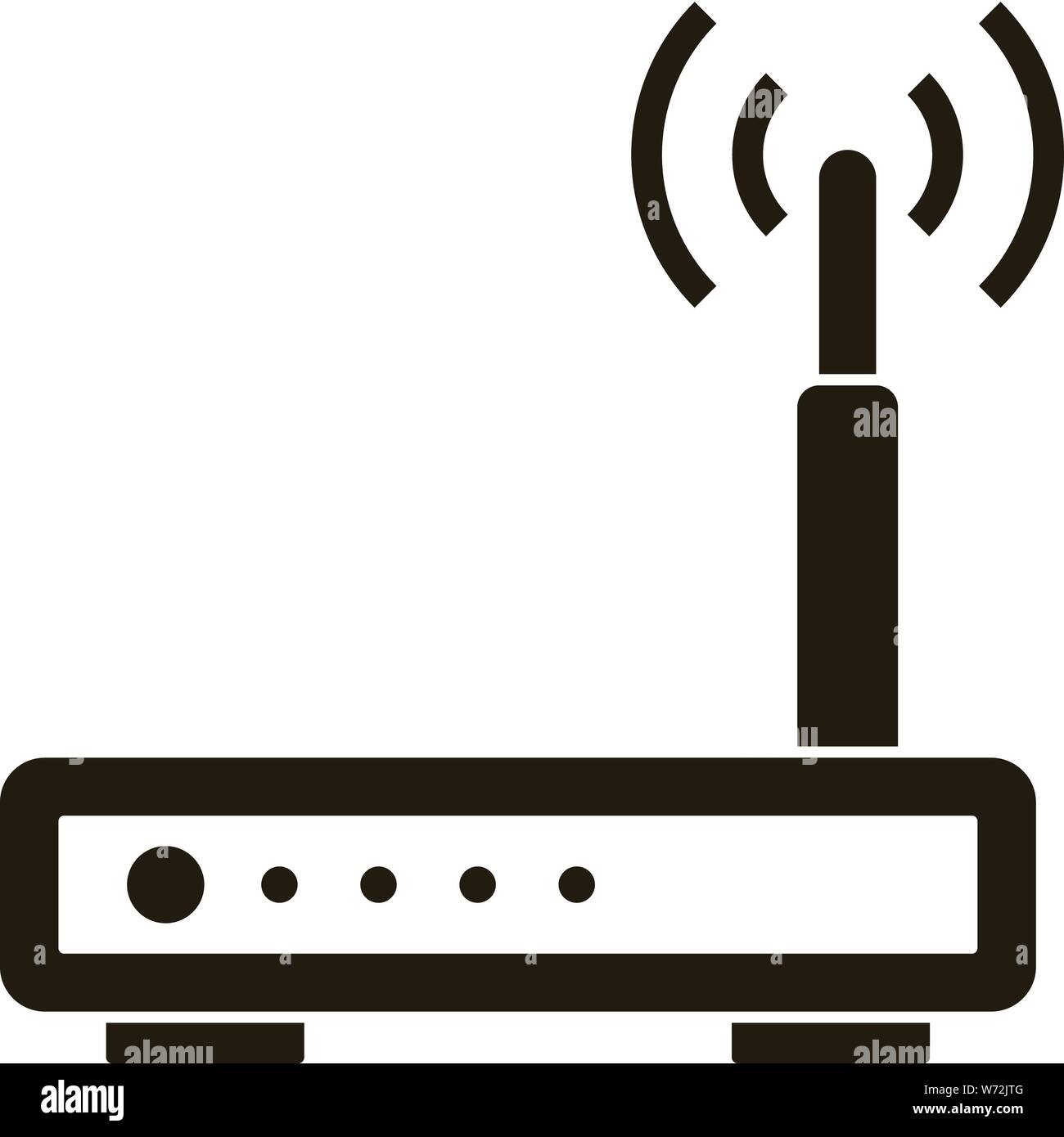 Wifi smart router icon. Simple illustration of wifi smart router vector ...