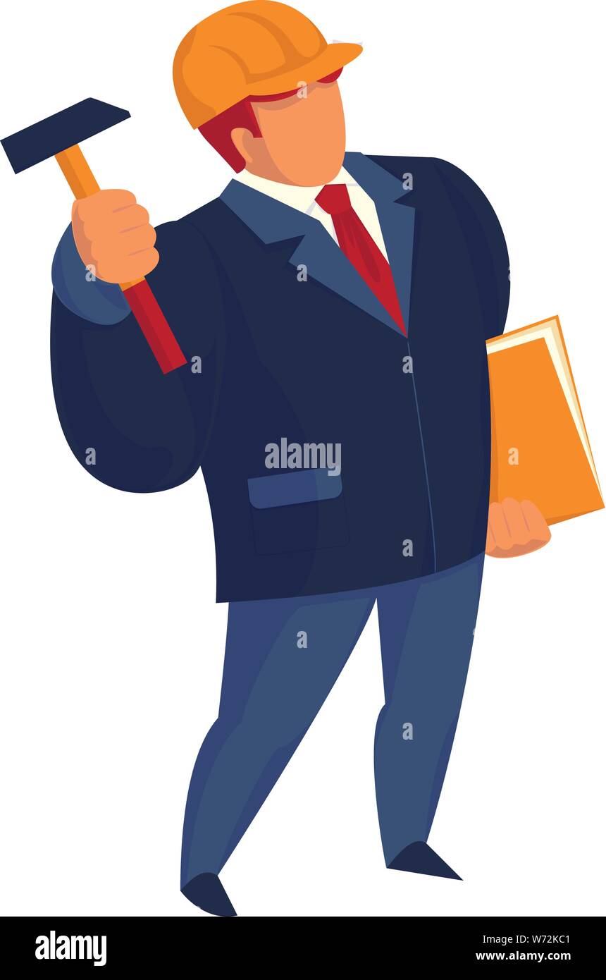 Construction master icon. Cartoon of construction master vector icon ...