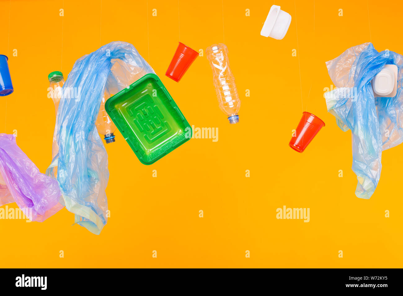 Environmental pollution, plastic recycling problem and ecology problem ...