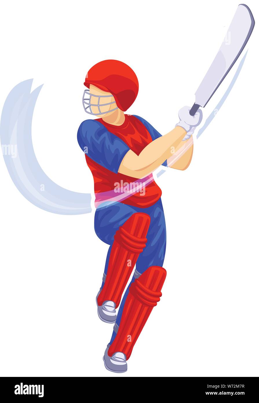 Cricket player shot icon. Cartoon of cricket player shot vector icon ...