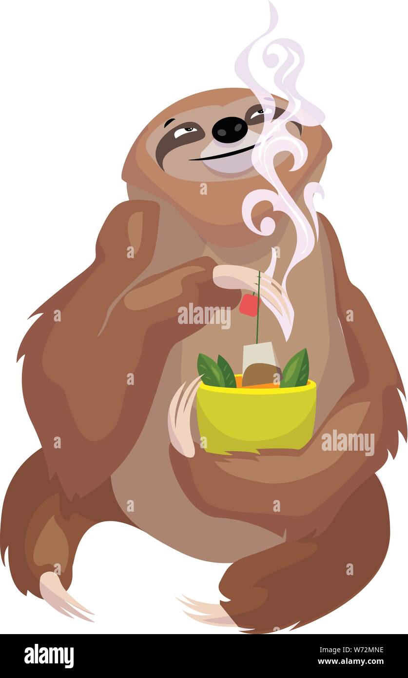Sloth eating icon. Cartoon of sloth eating vector icon for web design ...