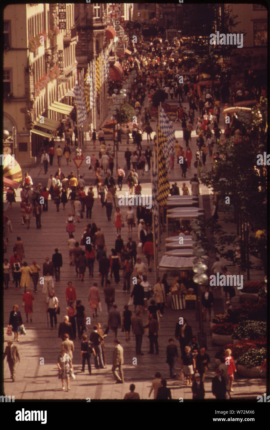 MUNICH'S LARGE AND BEAUTIFUL FUSSGANGERZONE (PEDESTRIAN ZONE) HAS ...