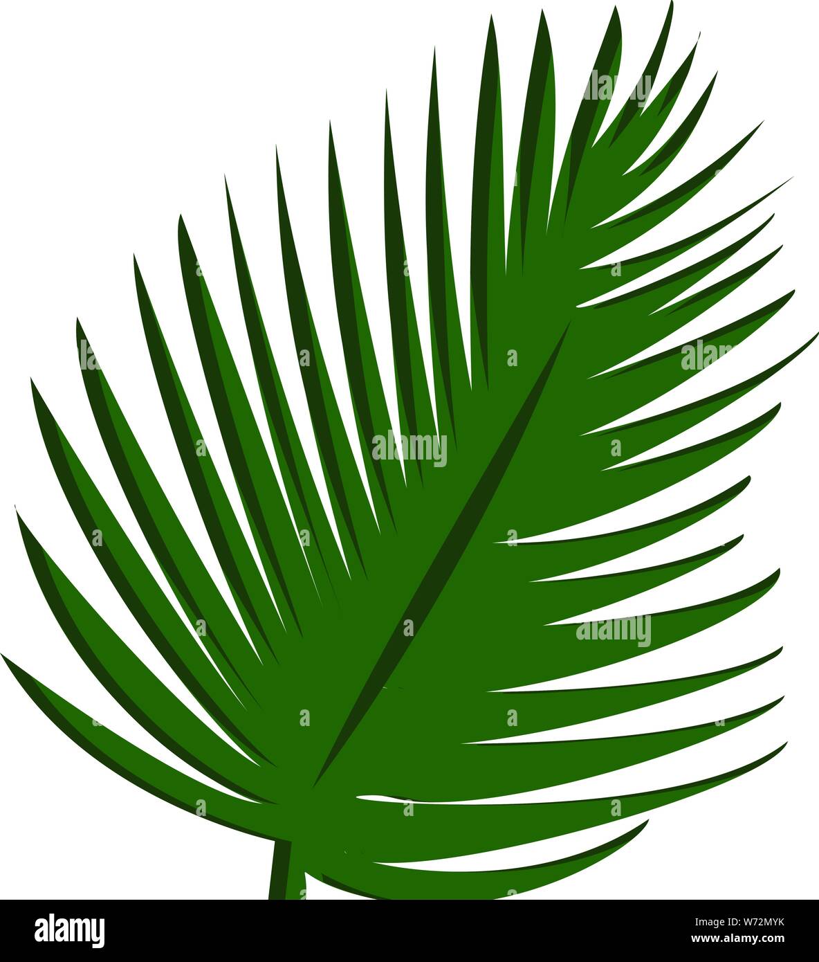 Palm tree leaf icon. Cartoon of palm tree leaf vector icon for web ... Palm tree leaf icon. Cartoon of palm tree leaf vector icon for web ...