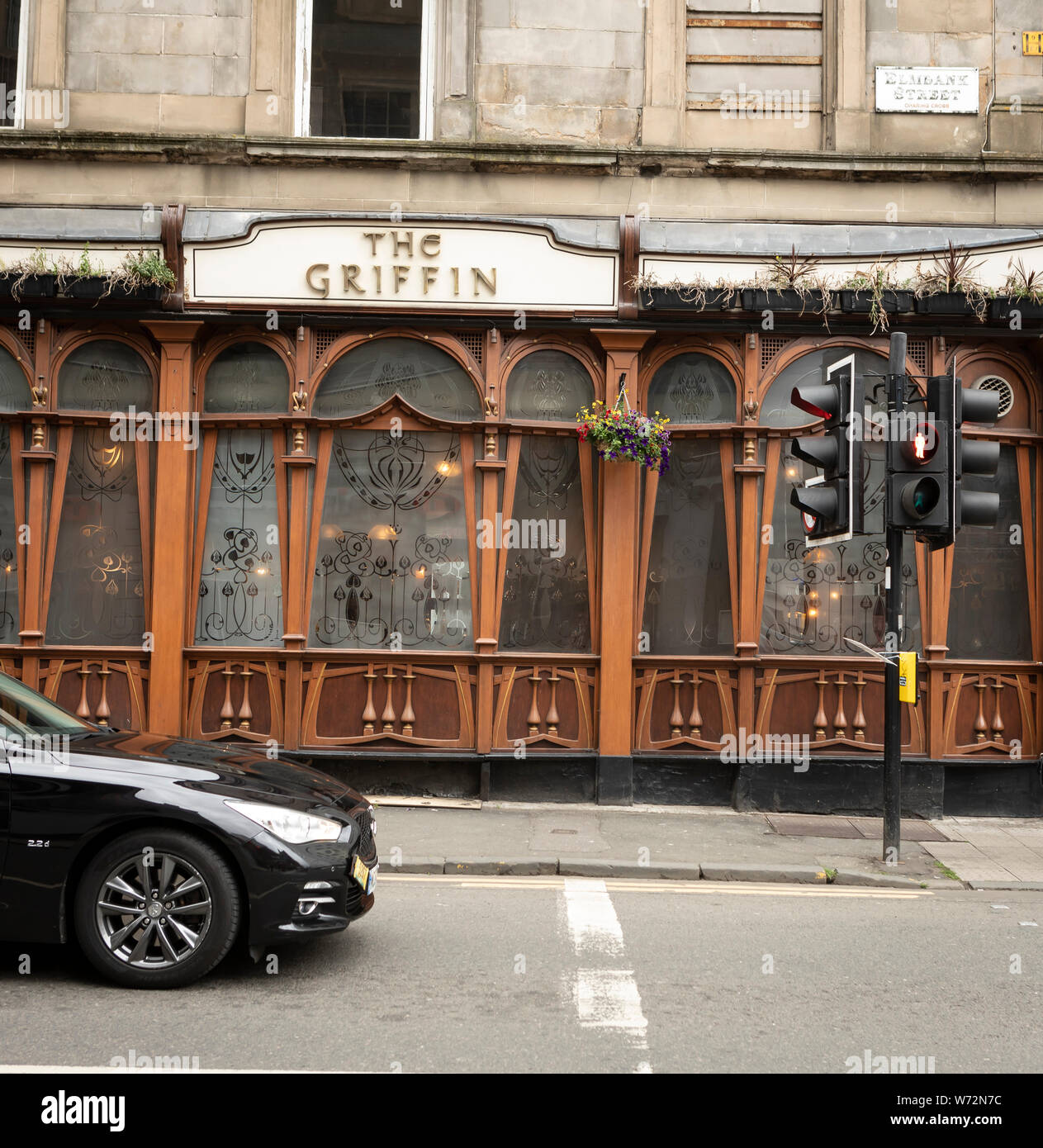 exterior view of The Griffin Pub in Glasgow Stock Photo - Alamy