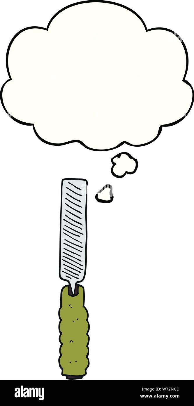 cartoon metal file with thought bubble Stock Vector Image & Art - Alamy